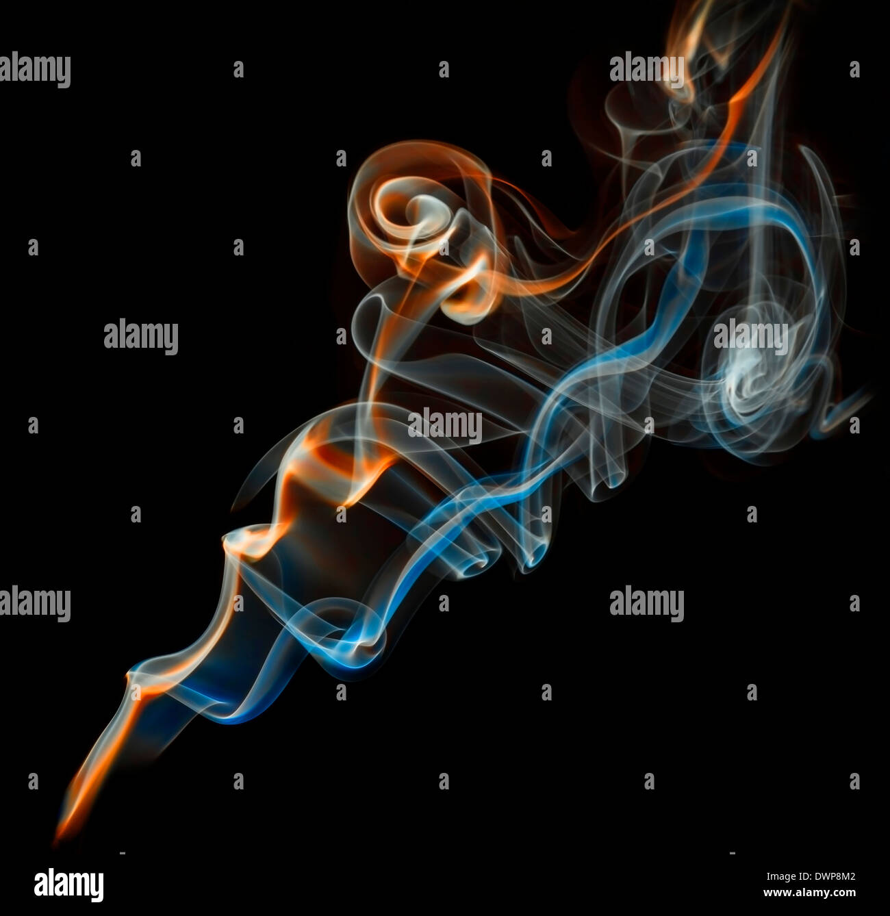 color abstract smoke isolated black background Stock Photo - Alamy