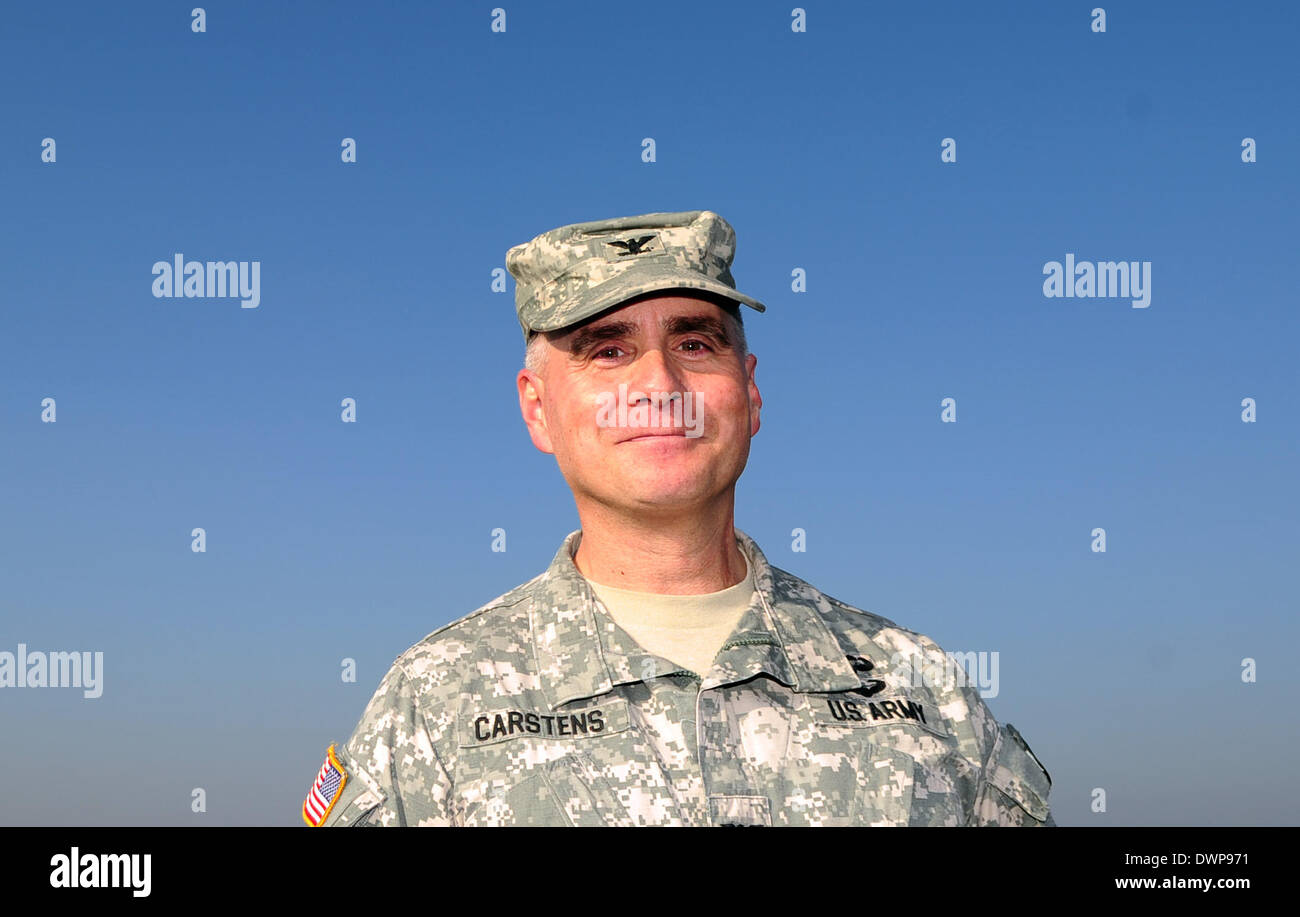 Wiesbaden, Germany. 11th Mar, 2014. Colonel David H. Carstens ...