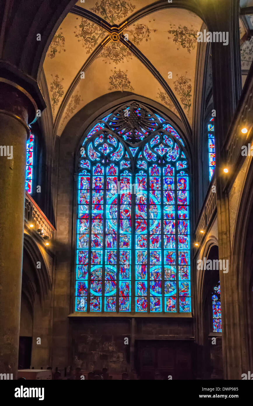 Chapel stained glass window hi-res stock photography and images - Alamy
