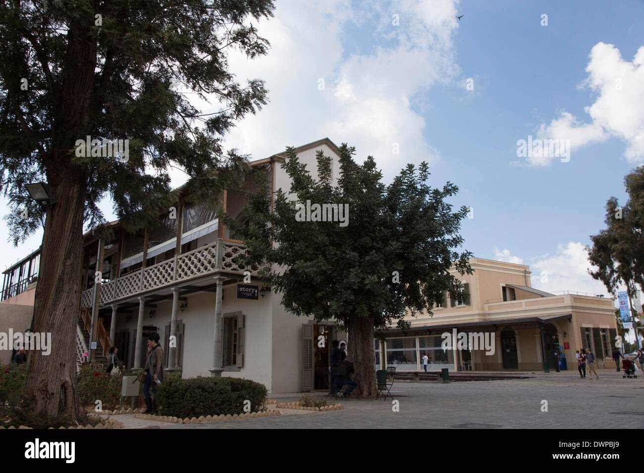 Templer houses in former Jaffa train Station, now a cultural center ...