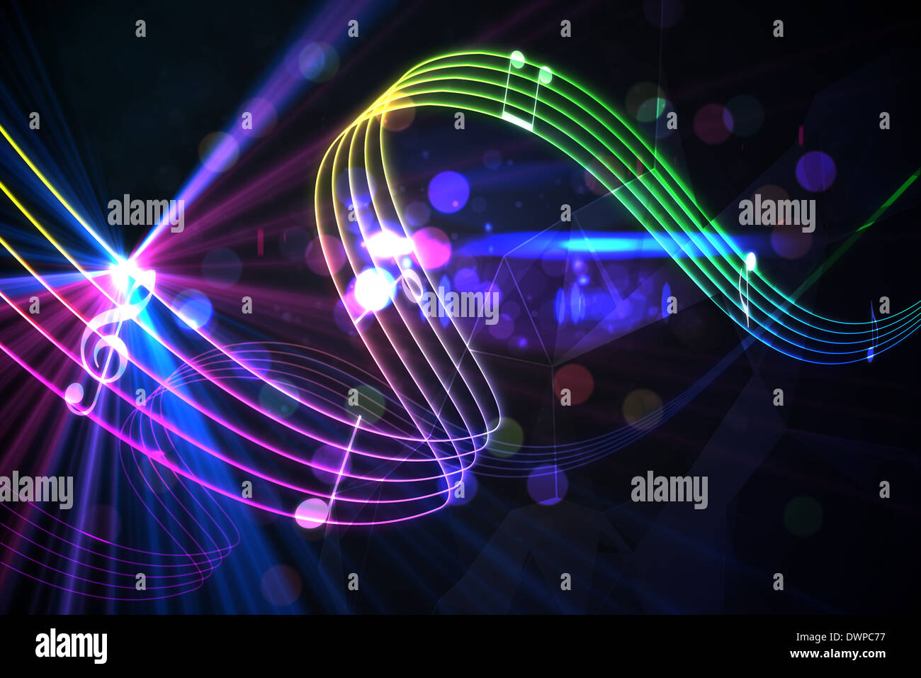 Digital music design Stock Photo - Alamy