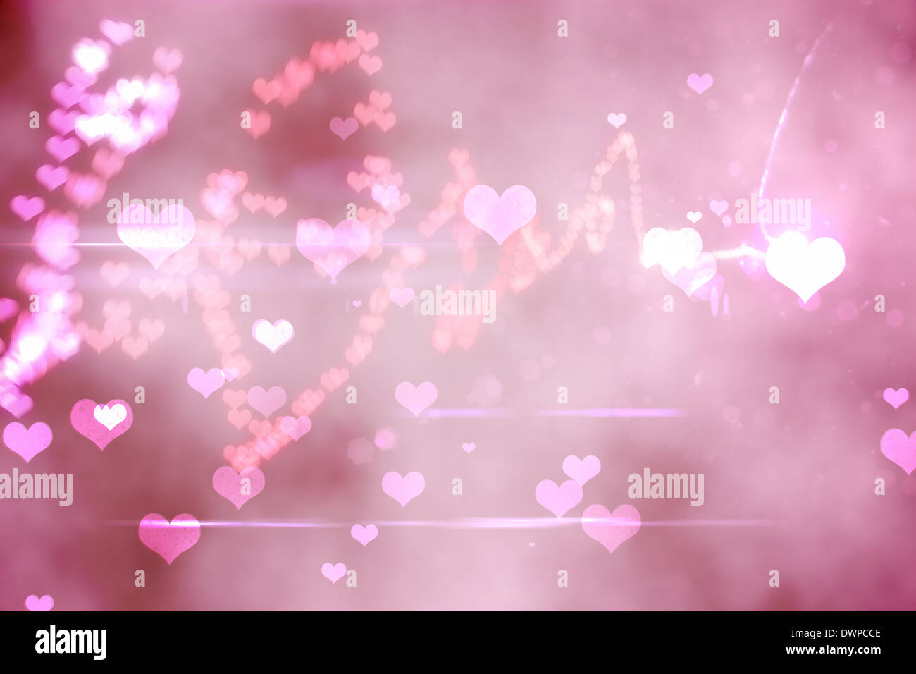 Digitally generated love background Stock Photo - Alamy