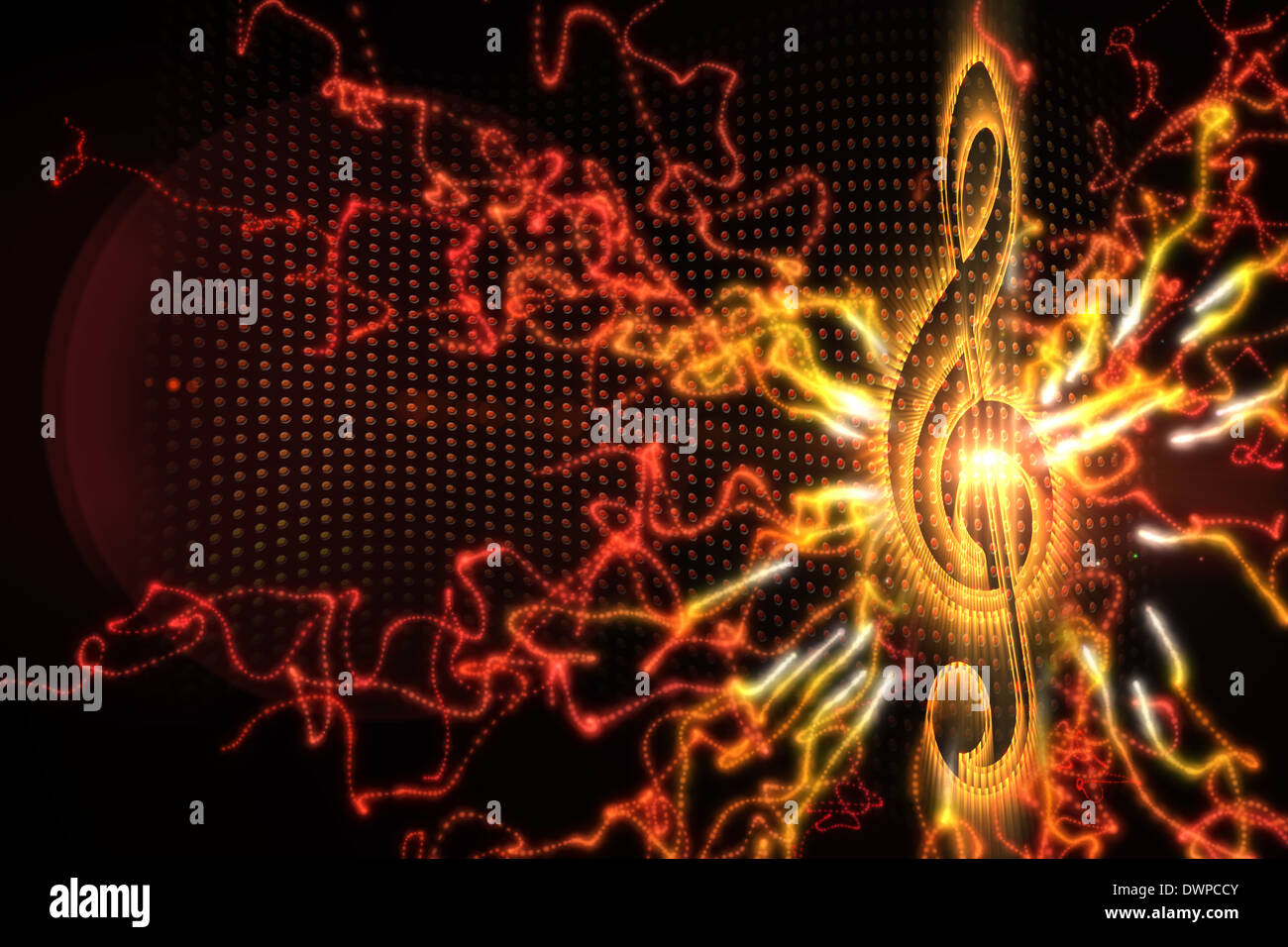 Digitally generated music background Stock Photo - Alamy