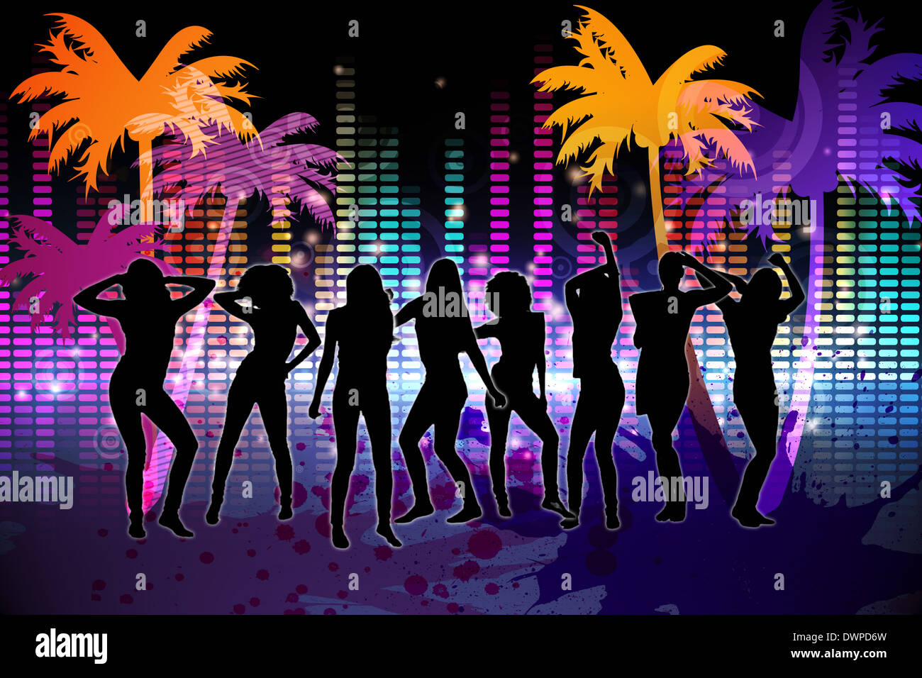 Digitally generated nightlife background Stock Photo - Alamy