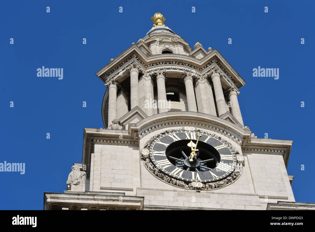 Historic Clock of St Paul's Cathedral, London, England, United Kingdom ...