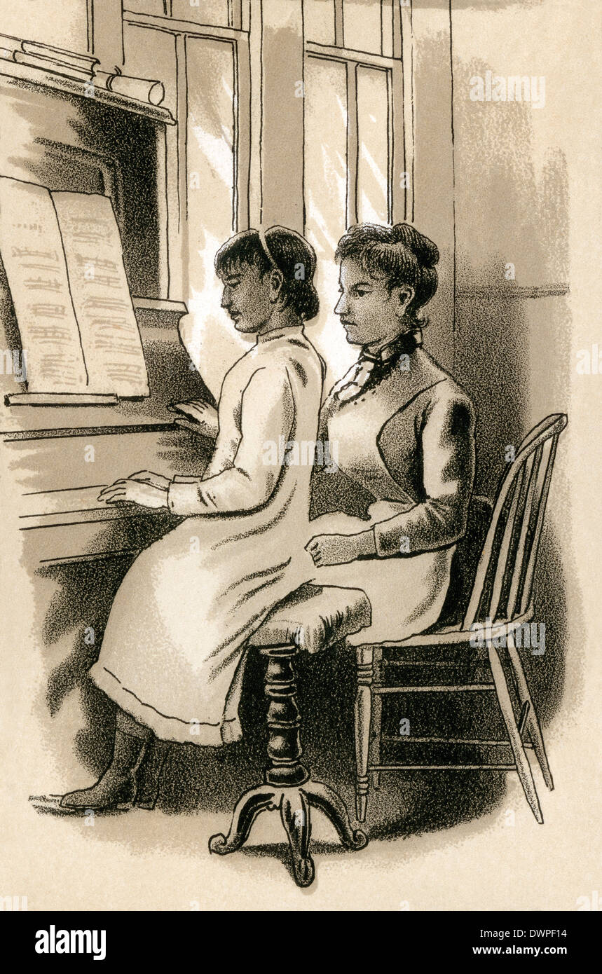 Piano in 1800s hi-res stock photography and images - Alamy