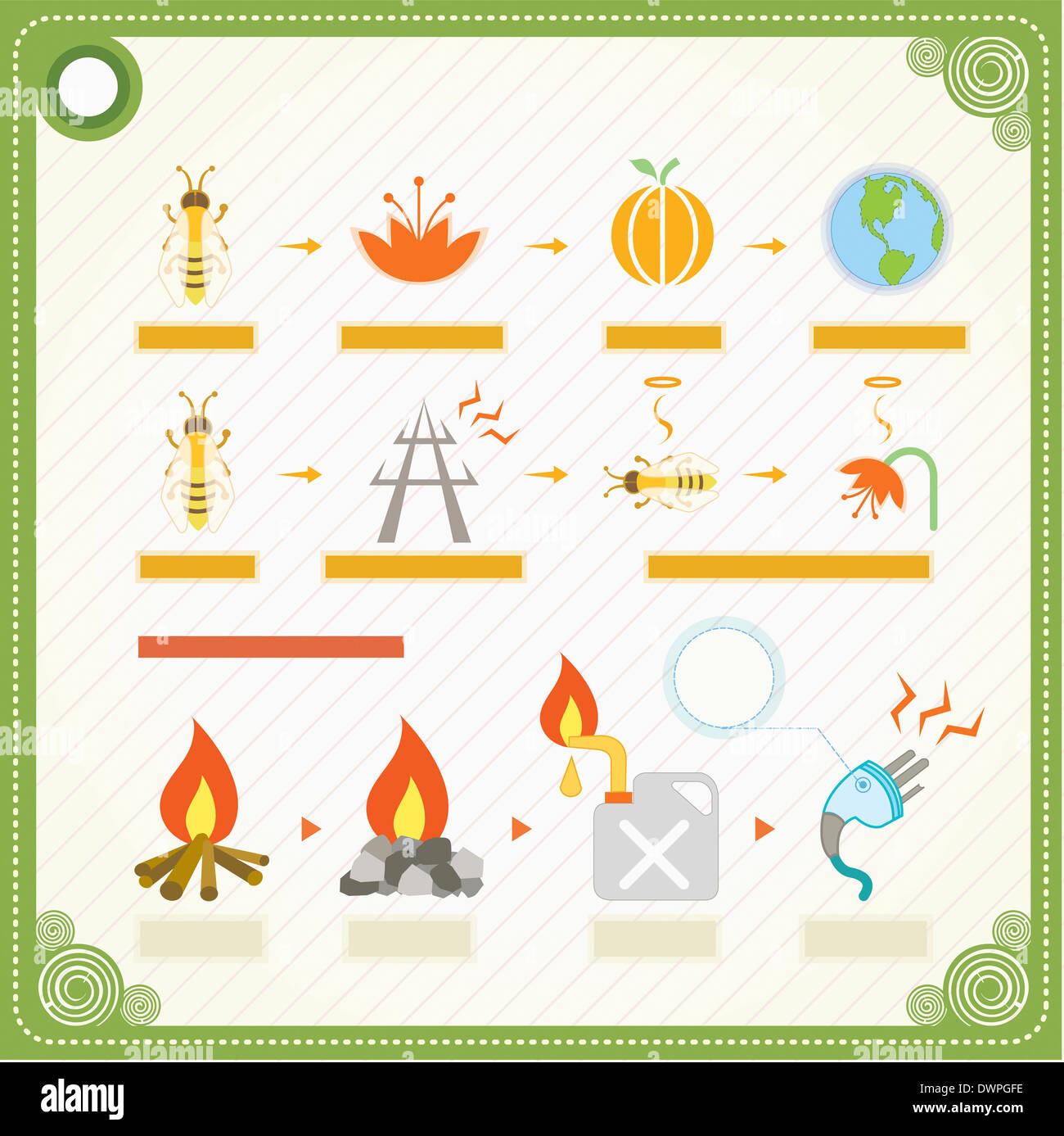 illustration of transformation graphics Stock Photo - Alamy