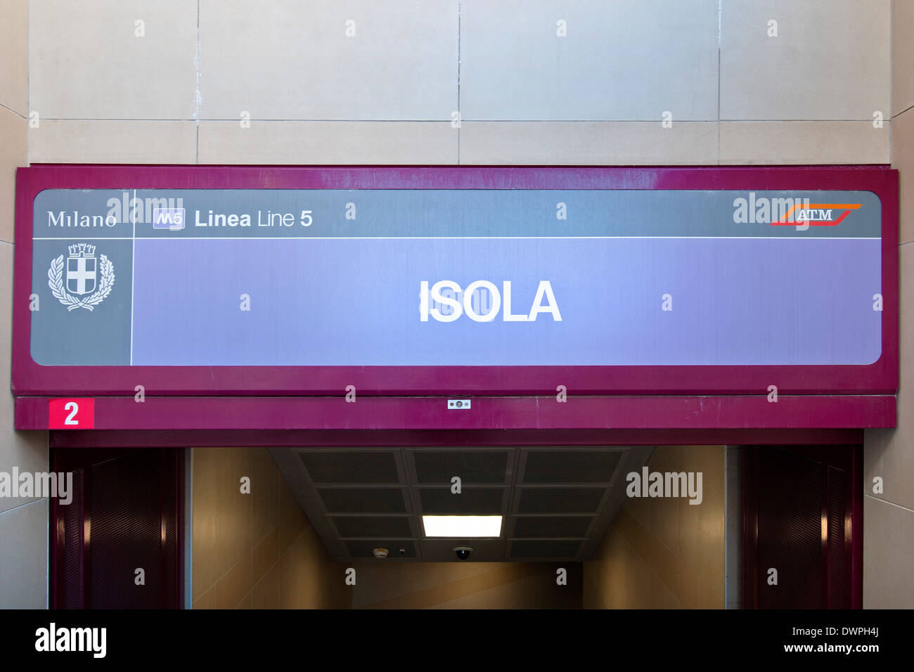 Italy, Milan, Subway MM5 Stock Photo - Alamy