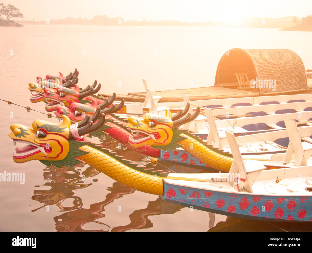 dragon boat in china Stock Photo - Alamy
