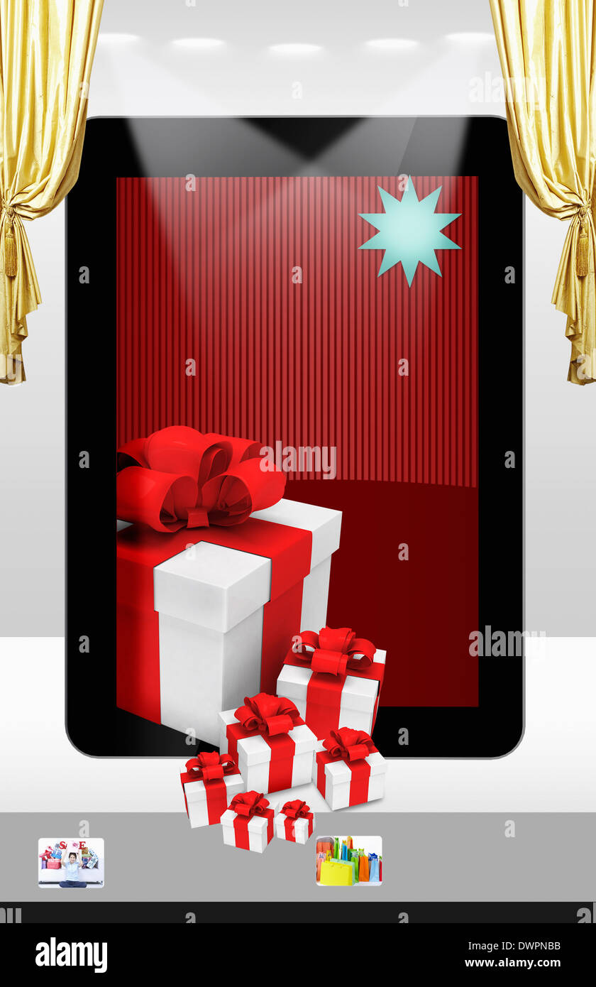 memo template featuring tablet PC design Stock Photo - Alamy