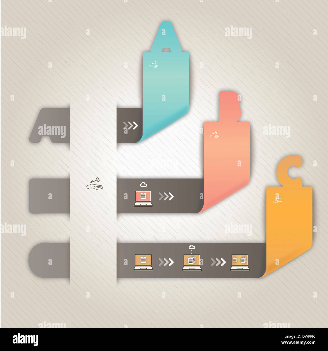 illustration template of memo tags Stock Photo - Alamy