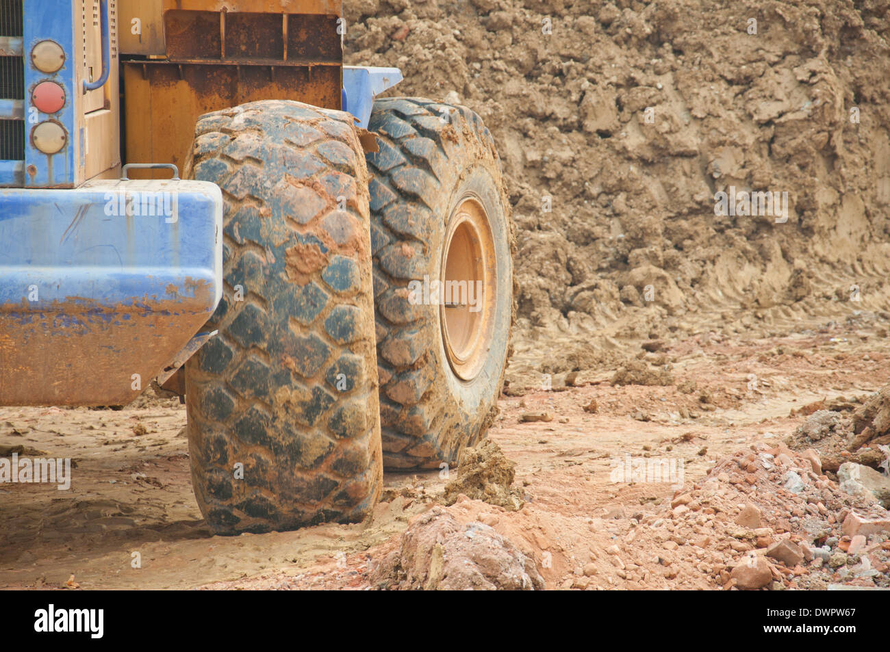 Bulldozer road work sign hi-res stock photography and images - Alamy