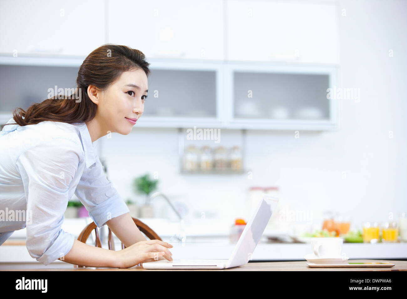 Commercial kitchen laptop hi-res stock photography and images - Alamy