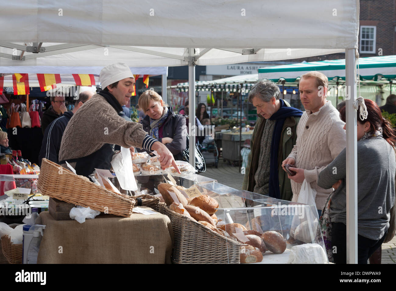 Bread stall vendor hi-res stock photography and images - Alamy