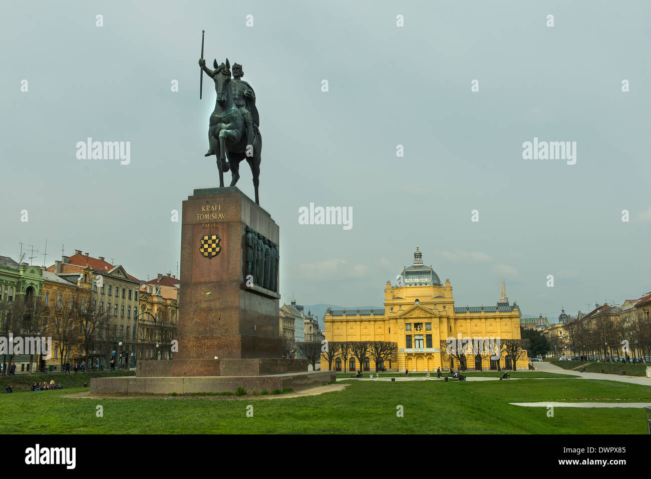 The statue of King Tomislav Stock Photo - Alamy