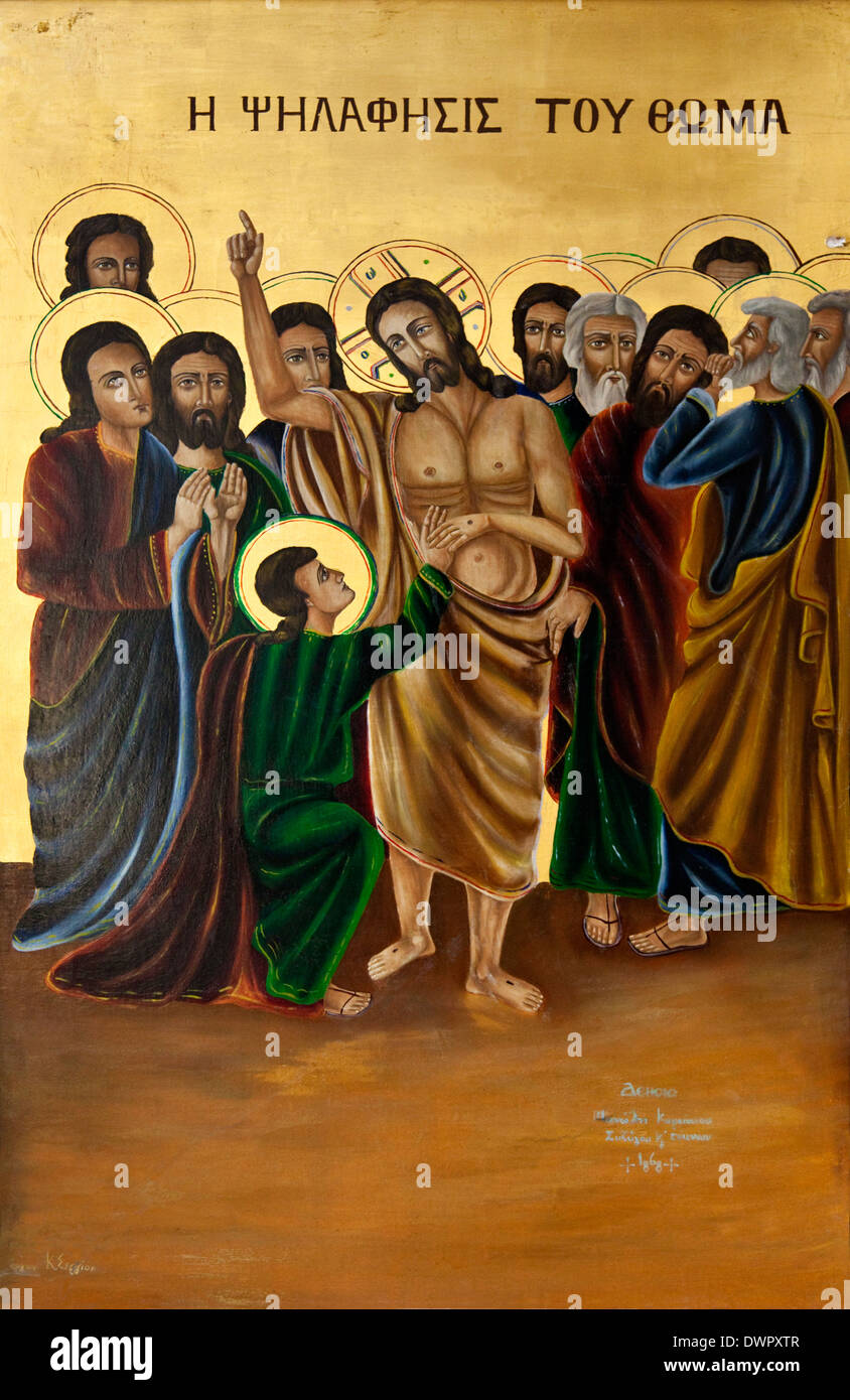 Religious icons in St Barnabas Monastery - Turkish Republic of Northern ...