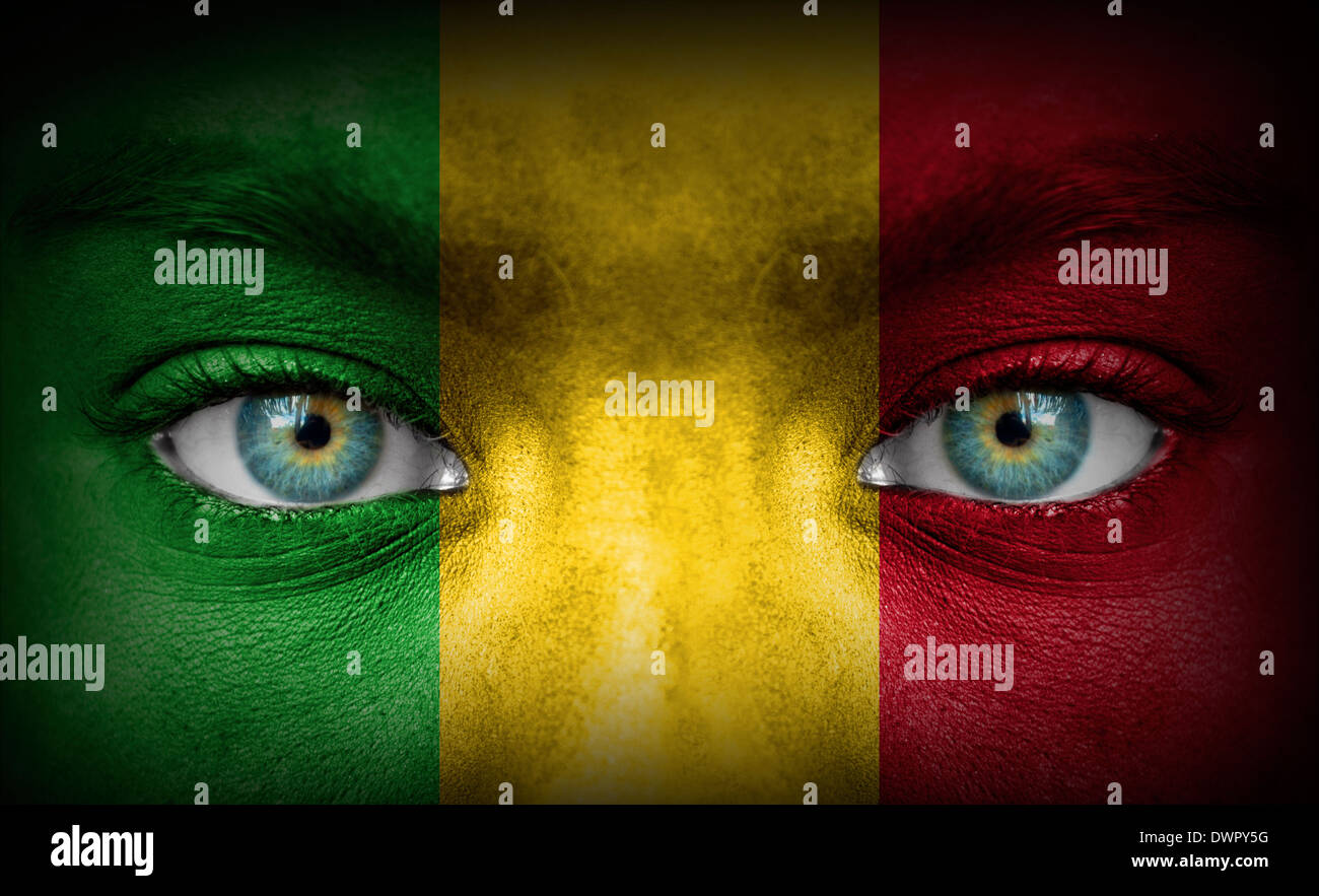 Mali painted flag hi-res stock photography and images - Alamy