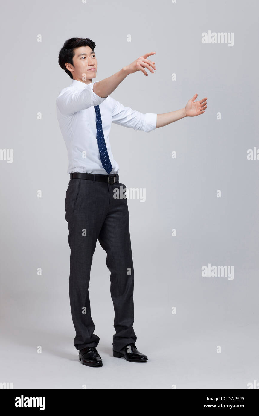 Asian businessman hand gesture hi-res stock photography and images - Alamy