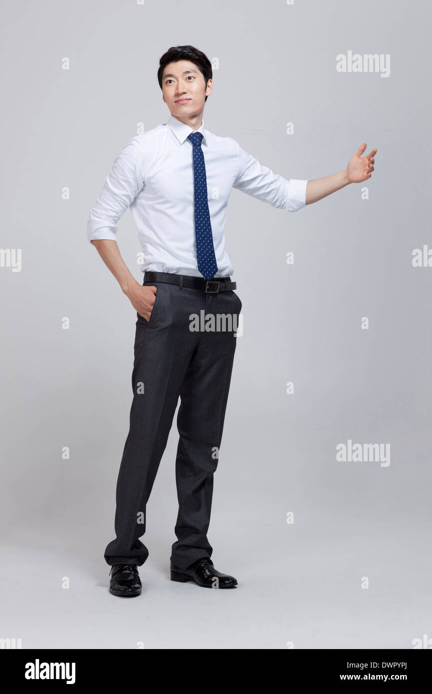Asian businessman hand gesture hi-res stock photography and images - Alamy