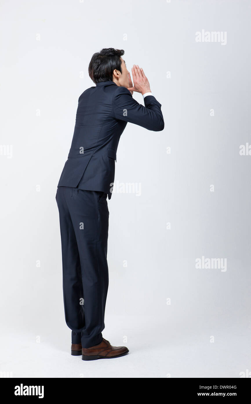 Studio shot businessman short hi-res stock photography and images - Alamy