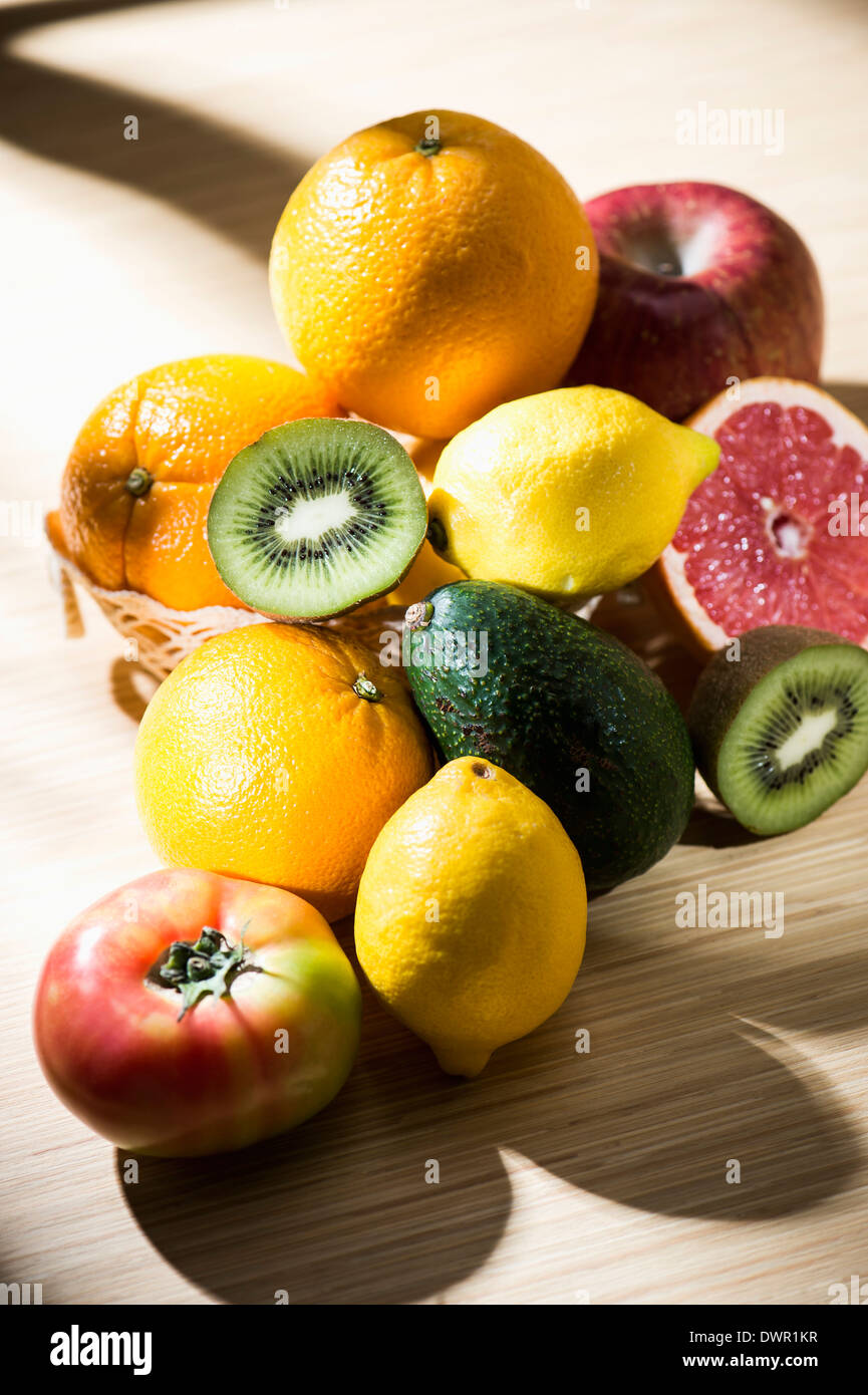 different varieties of fruits Stock Photo - Alamy