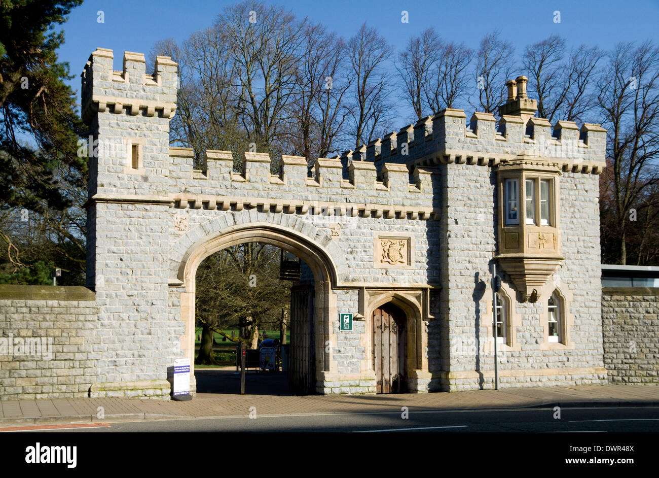 Entrance to Bute Park, Cardiff, Wales Stock Photo - Alamy