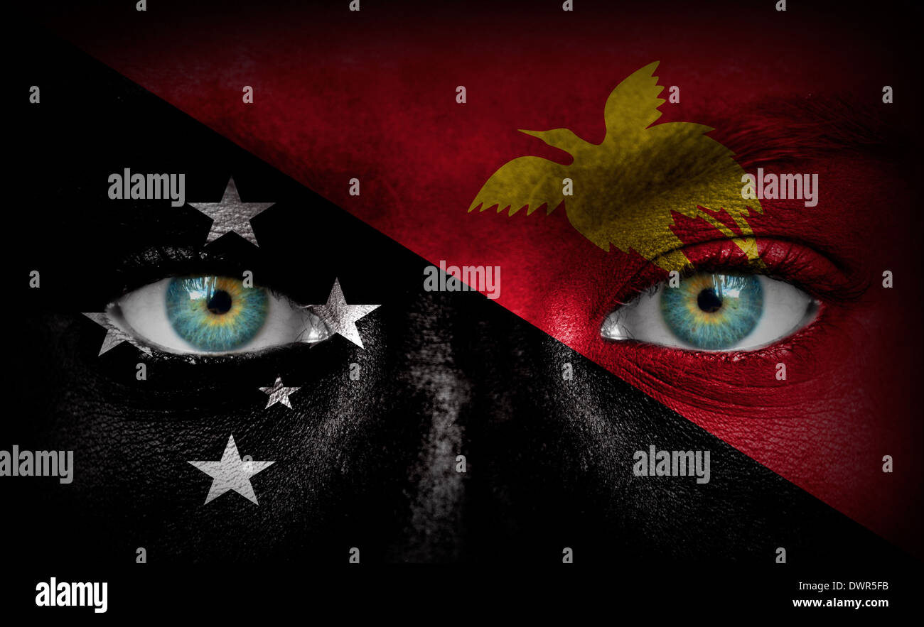 Papua new guinea female face paint hi-res stock photography and images ...