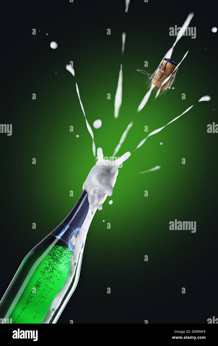 Champagne cork popping hi-res stock photography and images - Alamy