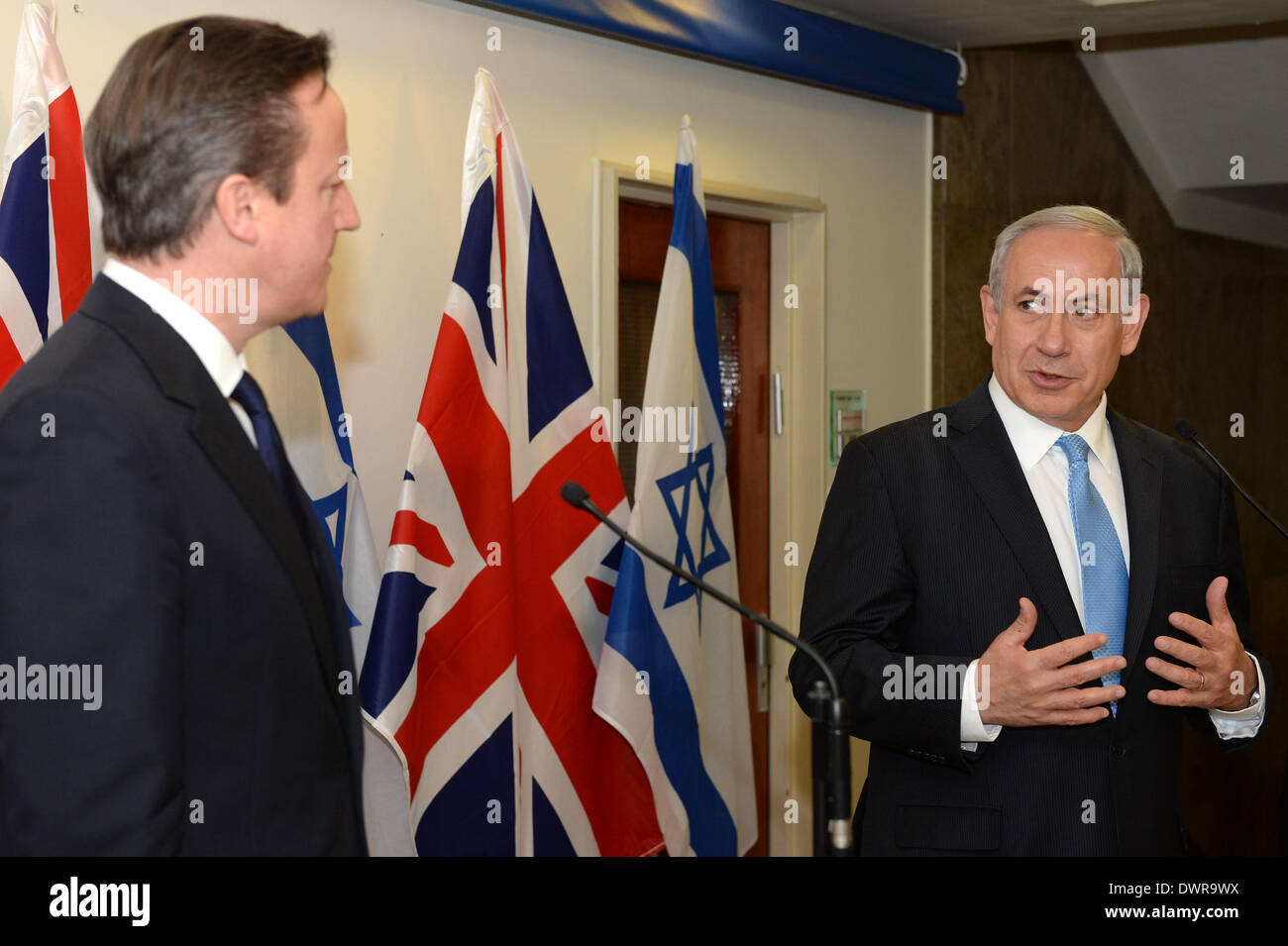Jerusalem, Israel. 12th Mar, 2014. Israeli Prime Minister Benjamin ...