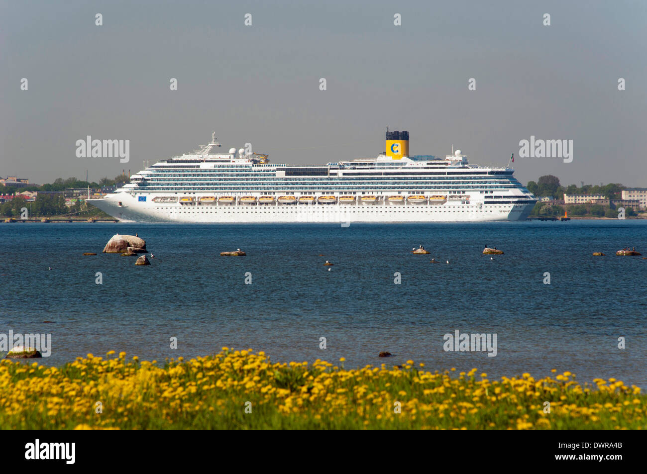 Cruise ship, Tallinn Stock Photo - Alamy