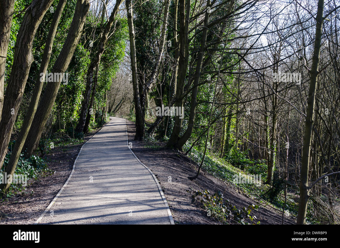 The Harborne Walkway which is a footpath running along the old railway ...