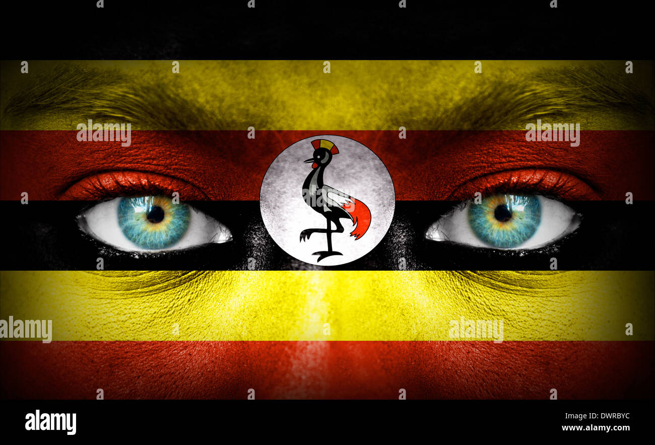 Uganda flag eyes hi-res stock photography and images - Alamy