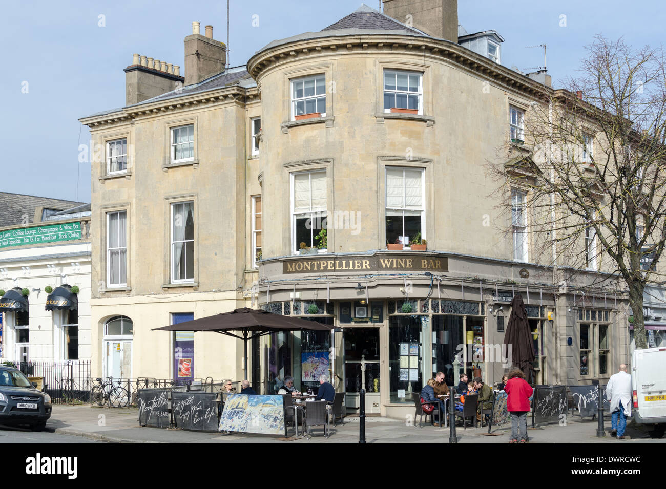 Montpellier Wine Bar in Cheltenham Stock Photo - Alamy