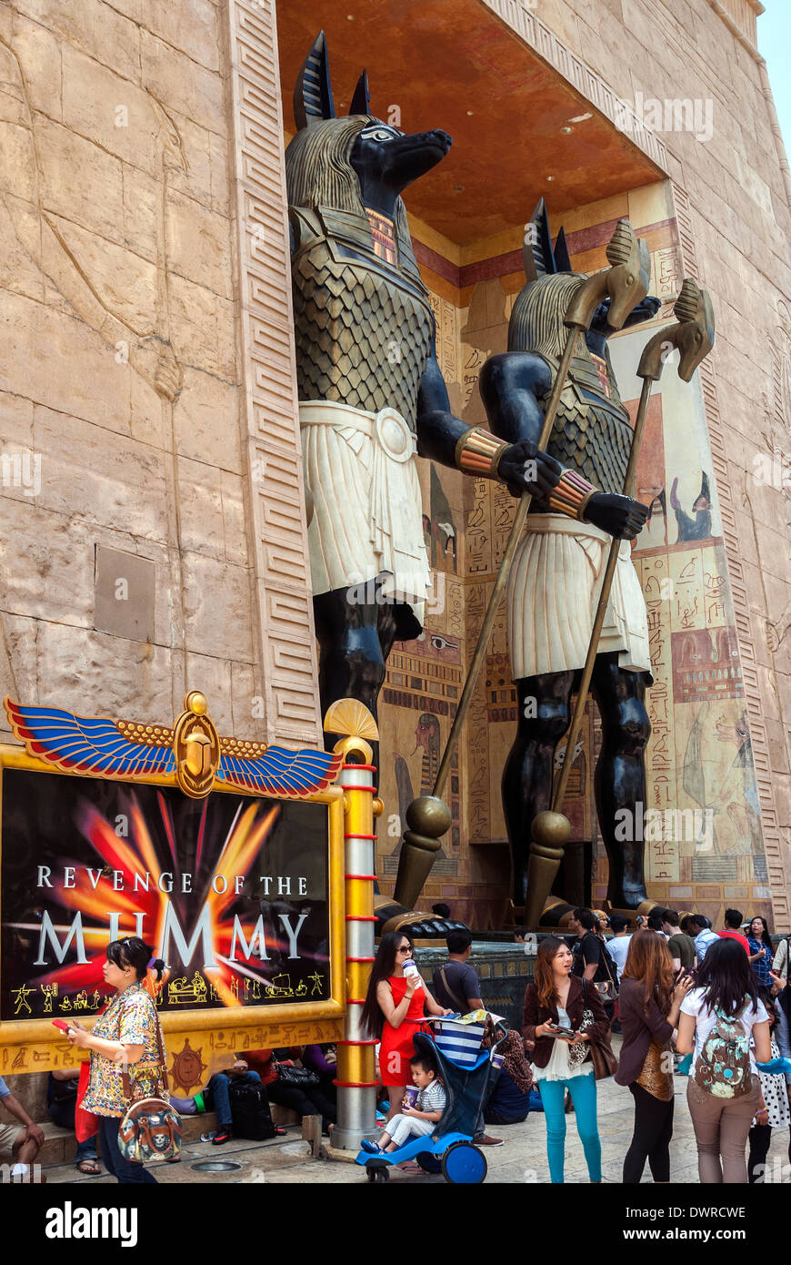 Ancient Egypt zone, Universal studios, Singapore Stock Photo - Alamy
