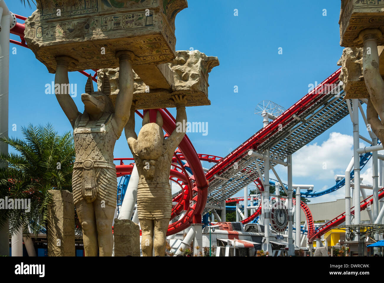 Ancient Egypt zone, Universal studios, Singapore Stock Photo - Alamy