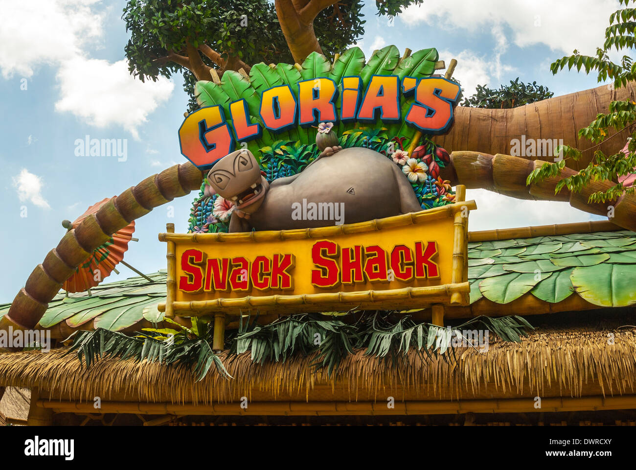 Gloria's snack shack, Universal studios, Singapore Stock Photo - Alamy