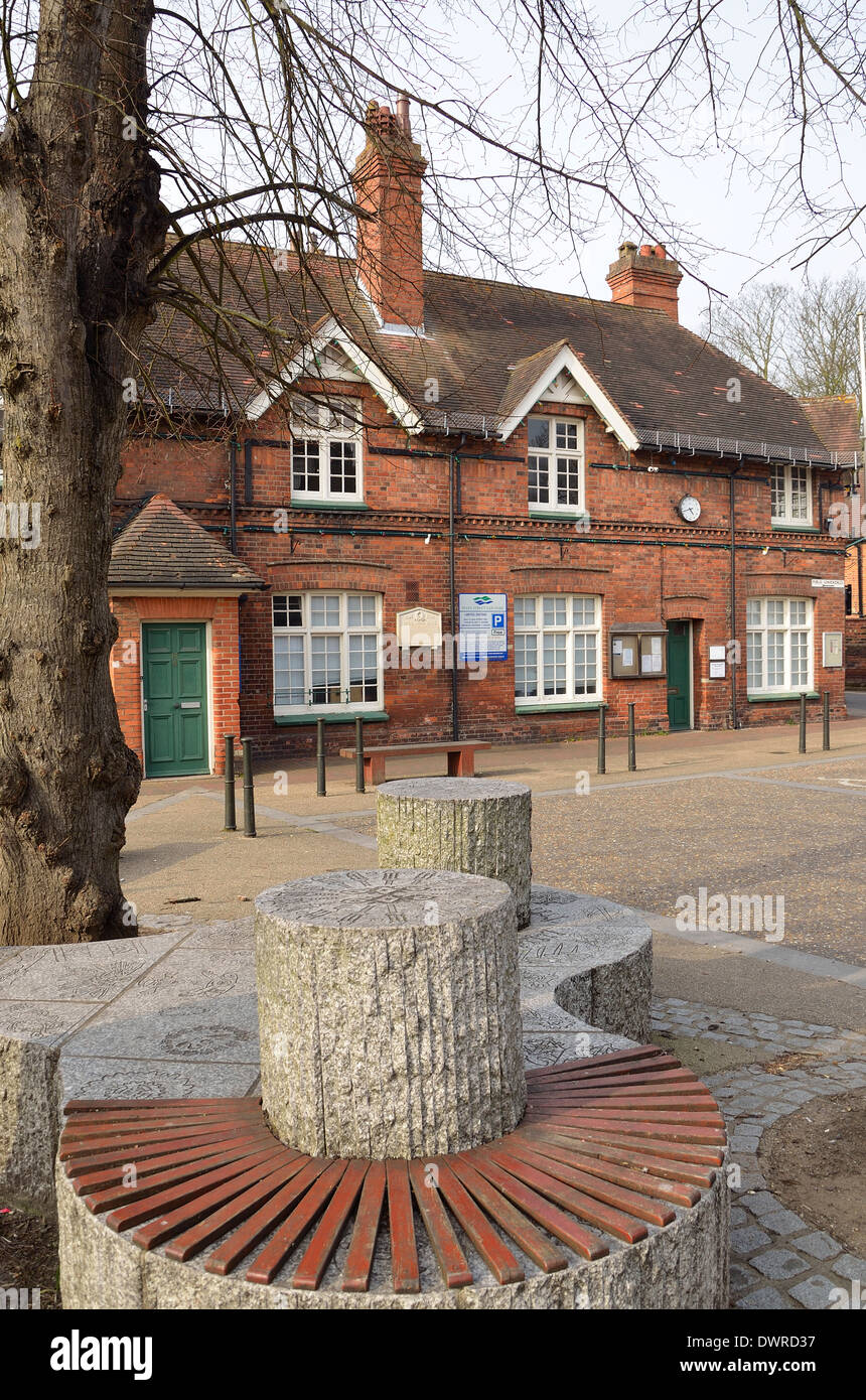 Old Post Office Square, Leiston, Suffolk Stock Photo - Alamy