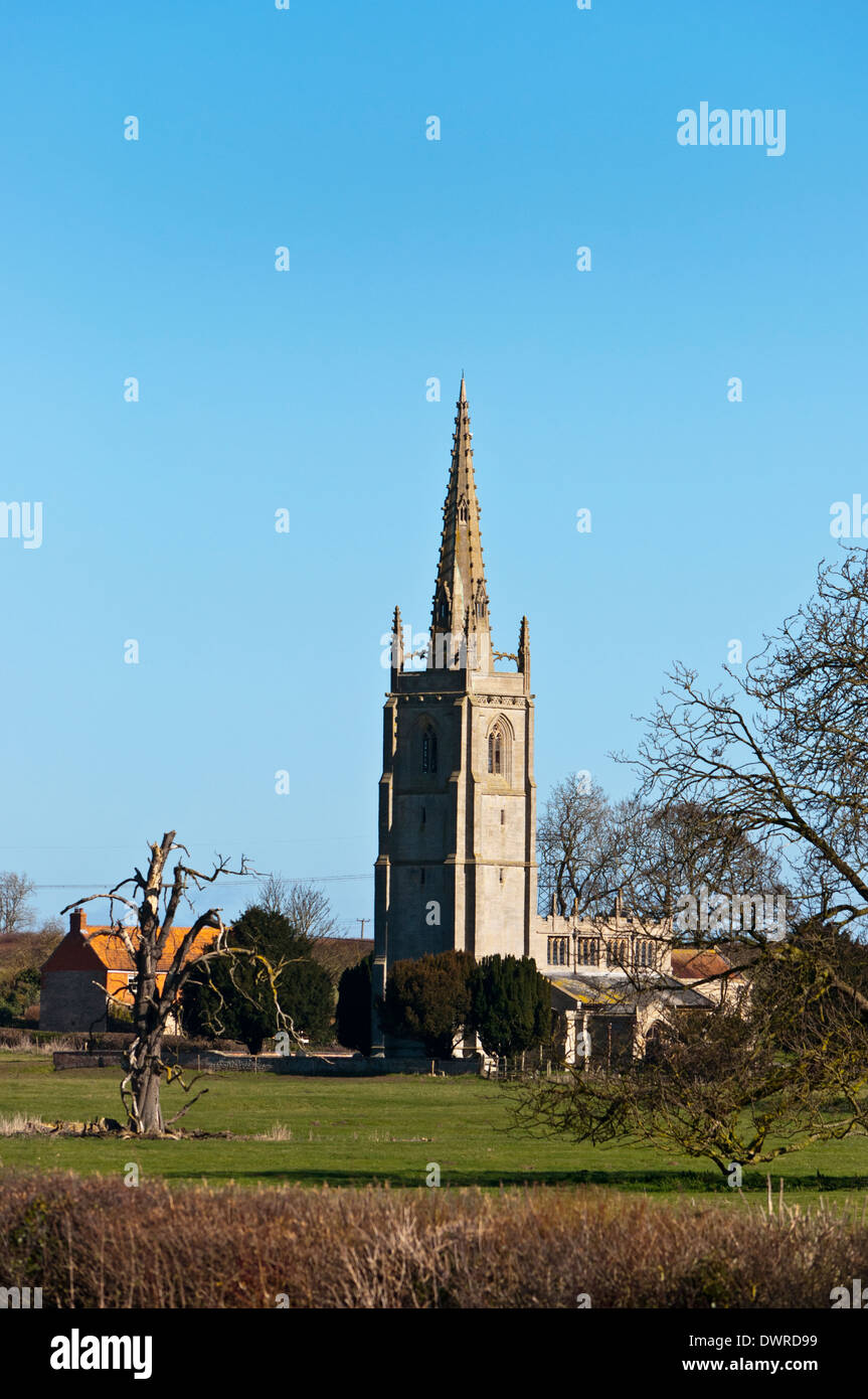 Country church village Asgarby Lincolnshire England UK Stock Photo - Alamy