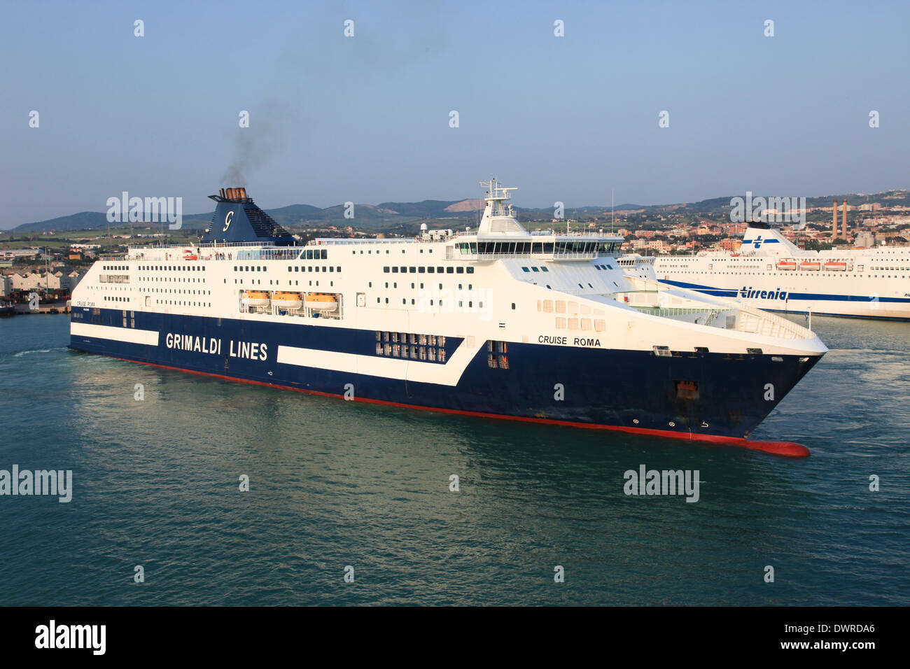 Grimaldi Lines fast Ro-Ro ferry mv Cruise Roma Stock Photo - Alamy