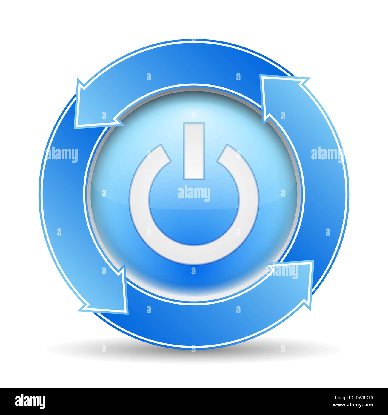 Power button circular hi-res stock photography and images - Alamy