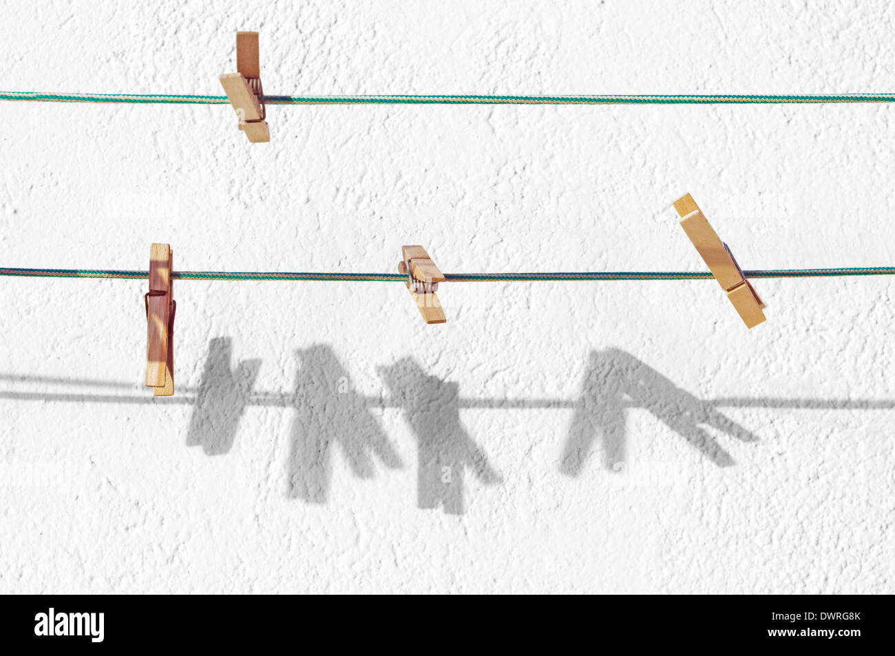 White clothes peg hi-res stock photography and images - Alamy