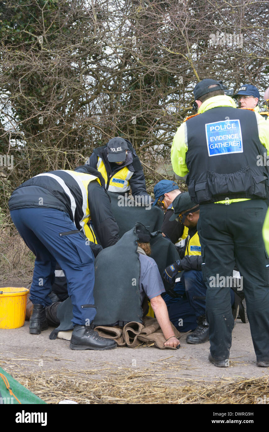 Barton moss protection camp hi-res stock photography and images - Alamy