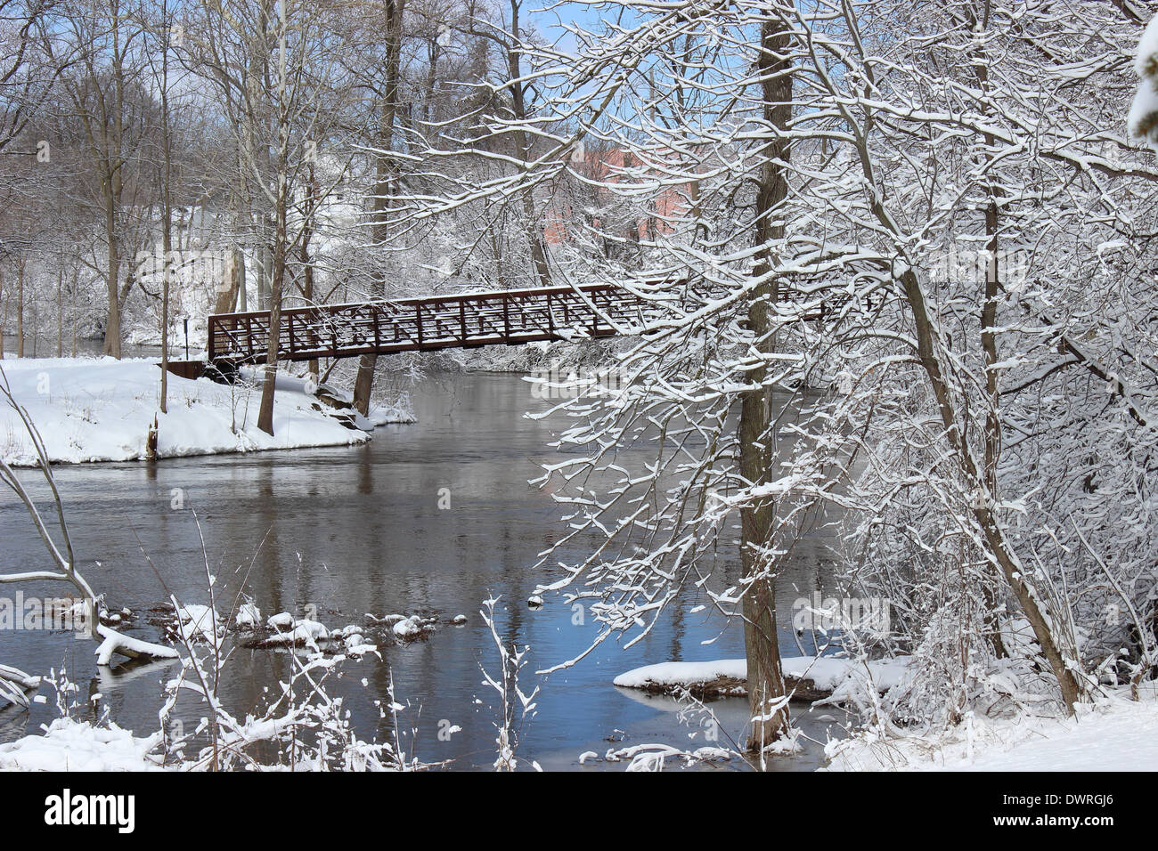 Photograph of a wonderful winter scene Stock Photo - Alamy