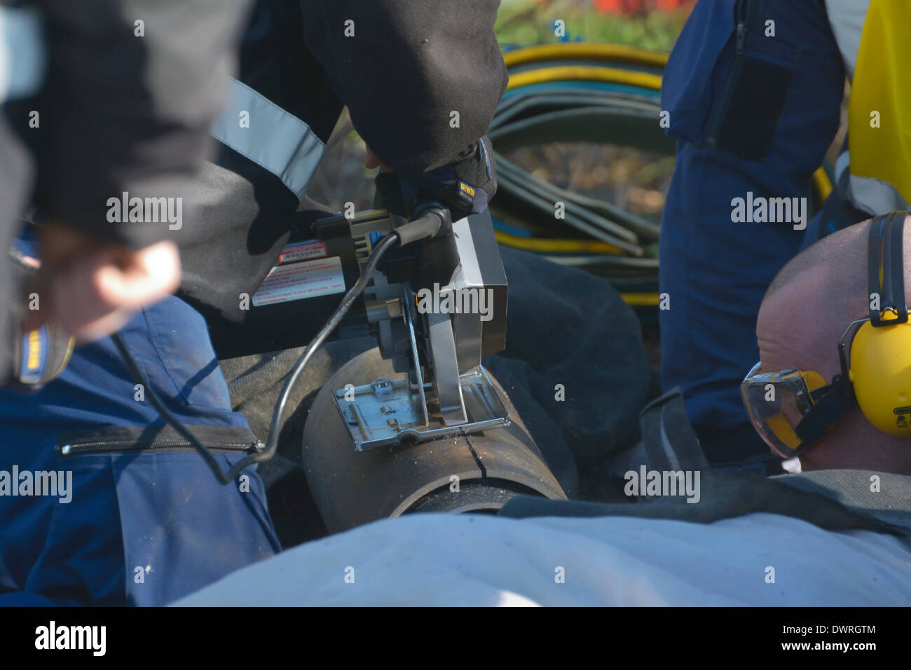 Protester Removal Team ( Police ) in the process of removing a 'lock-on ...