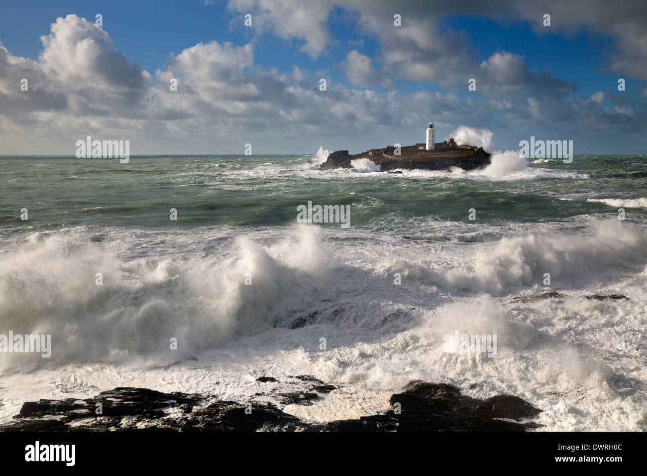 Cornish Lighthouse Storm High Resolution Stock Photography and Images ...