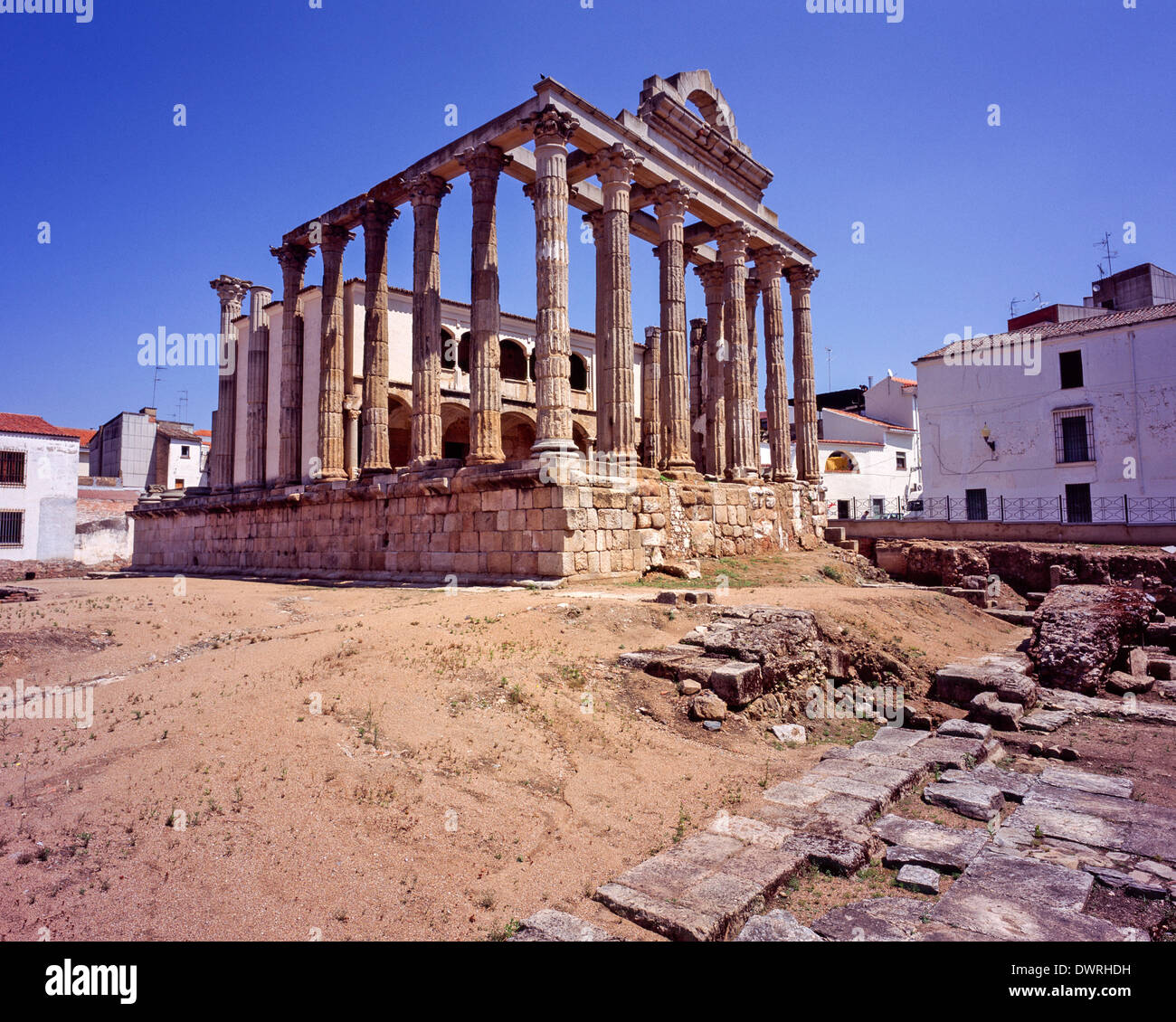Templo de merida hi-res stock photography and images - Alamy