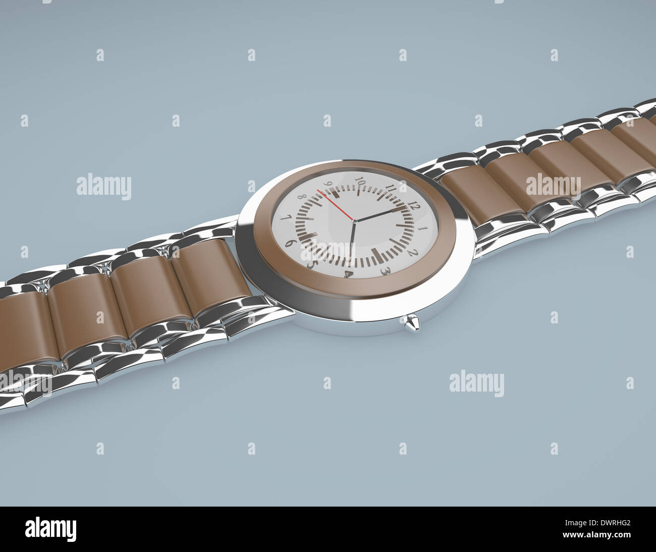 3d Render of a Mans Wrist Watch Stock Photo - Alamy