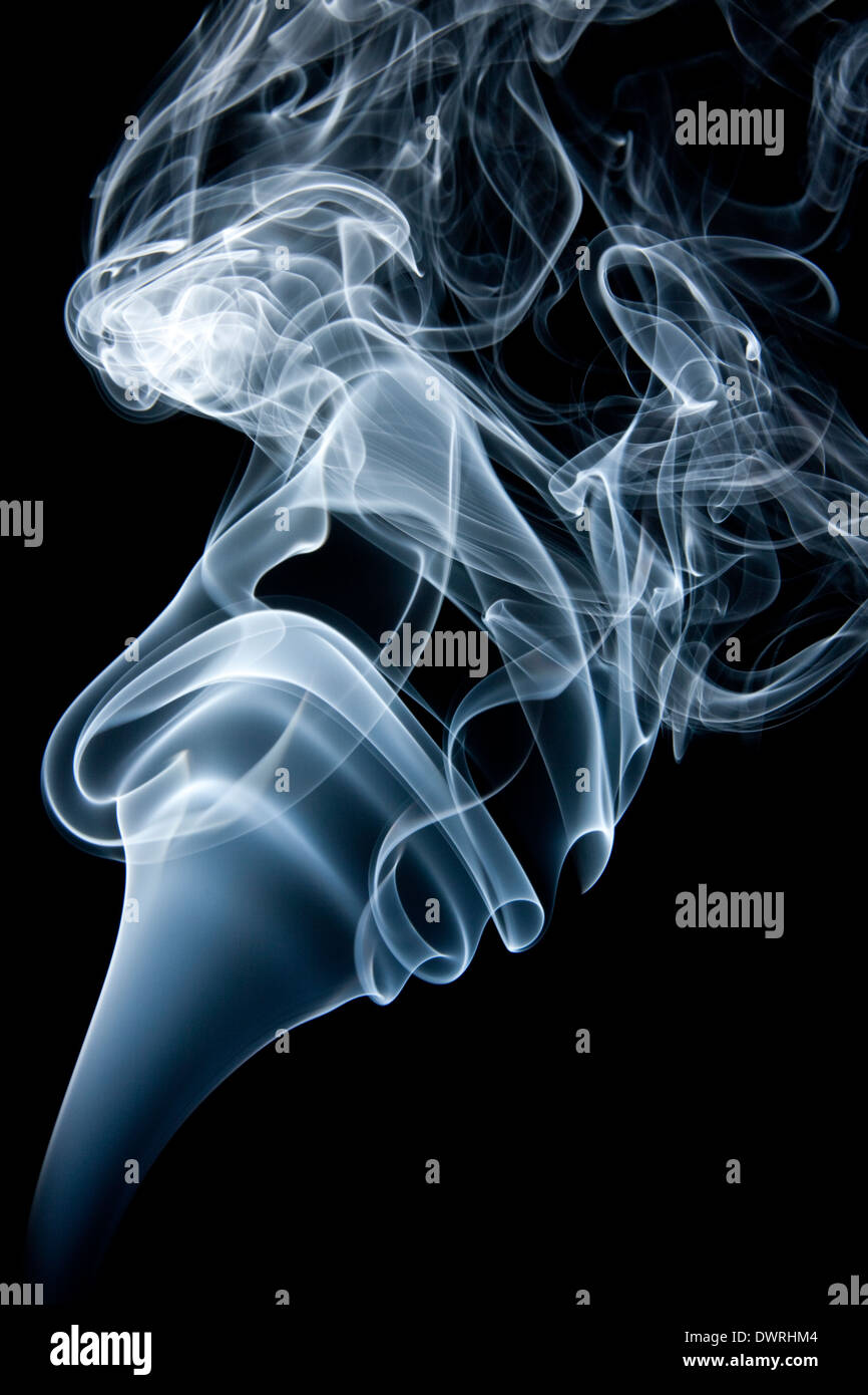 Swirls of smoke Stock Photo - Alamy