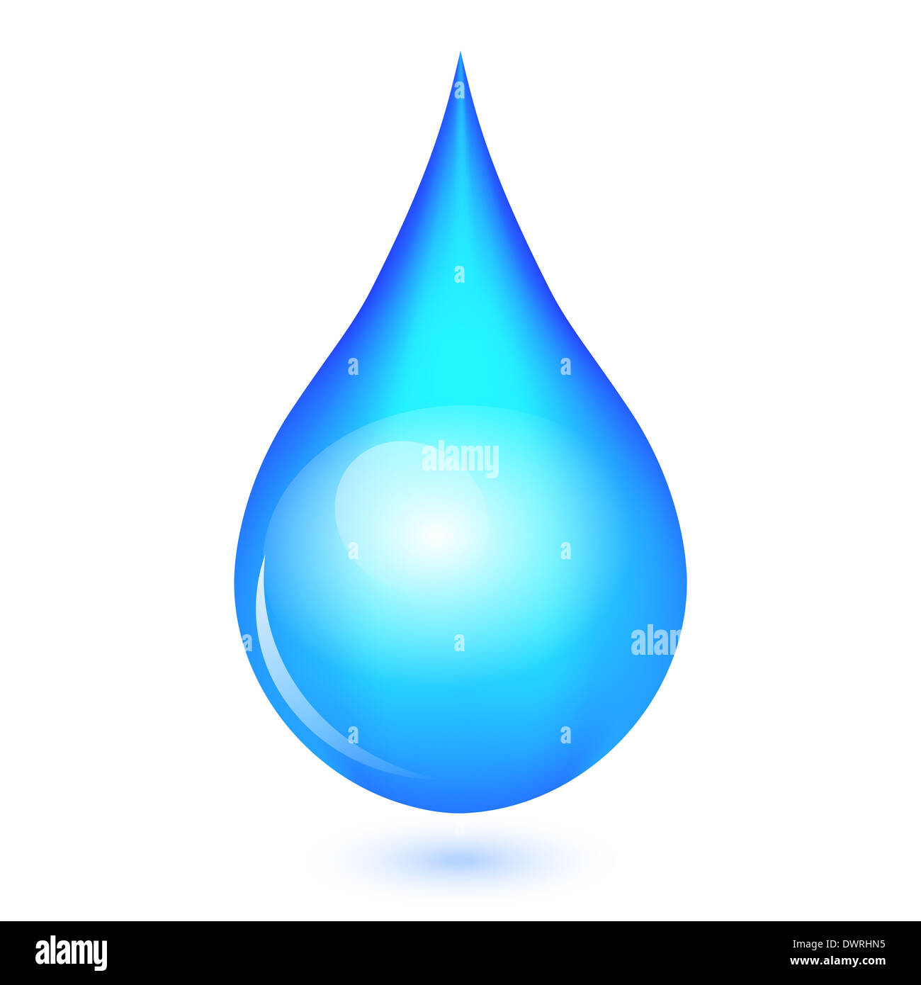 Vector illustration of shiny drop Stock Photo - Alamy
