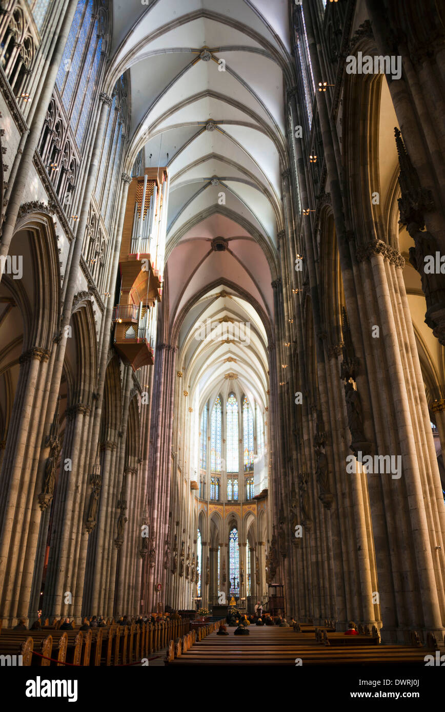 Interior shot cologne cathedral germany hi-res stock photography and ...